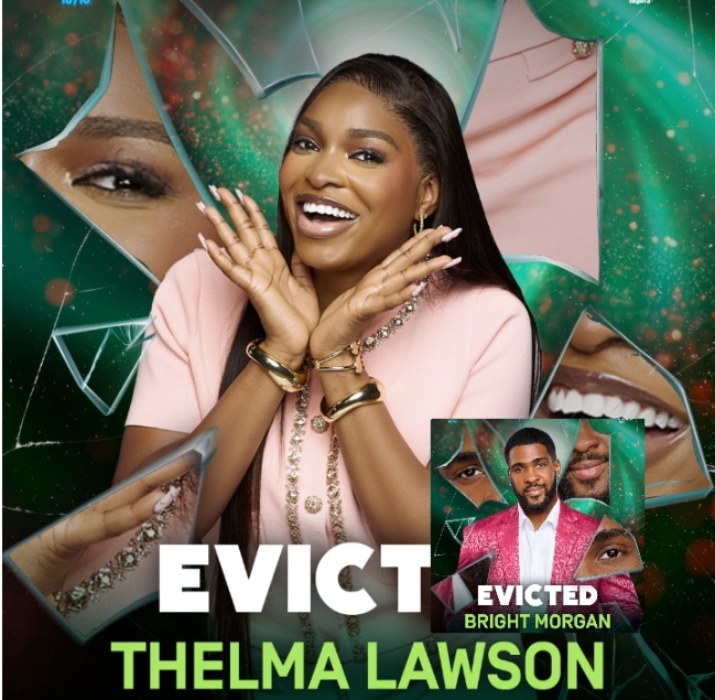 BBNaija Season 10 Shock: Thelma Lawson and Bright Morgan Evicted in ...
